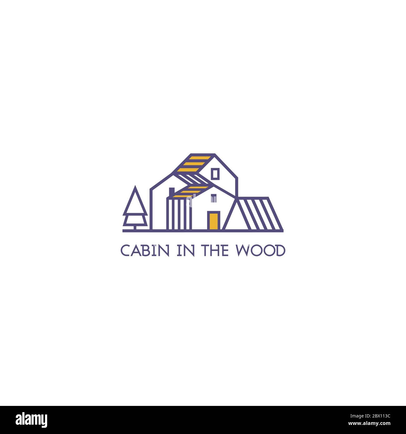 Simple Modern Cabin Wood House Logo Design Stock Vector Image & Art - Alamy