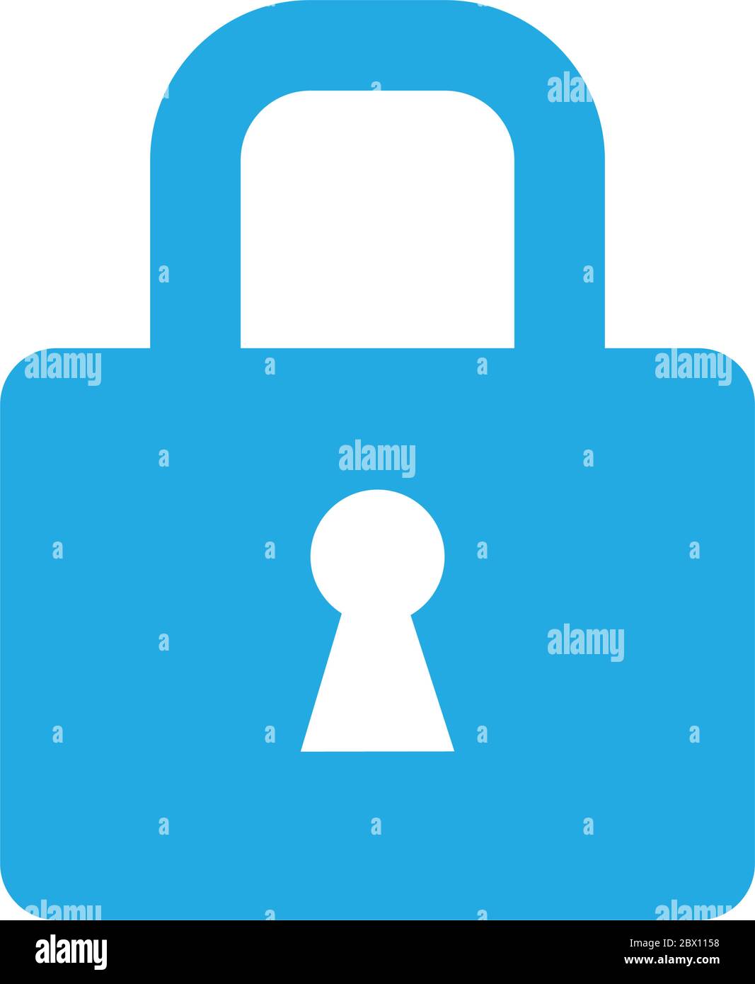 Lock icon security symbol flat style isolated on white Stock Vector ...