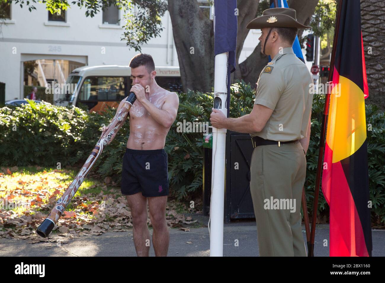 Aboriginal ANZAC Day ceremony – Sydney, Australia Stock Photo - Alamy