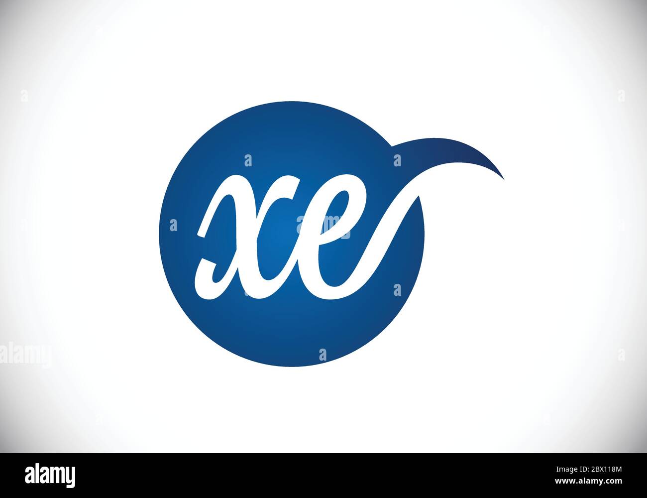 Initial Monogram Letter X E Logo Design Vector Template. X E Letter ...