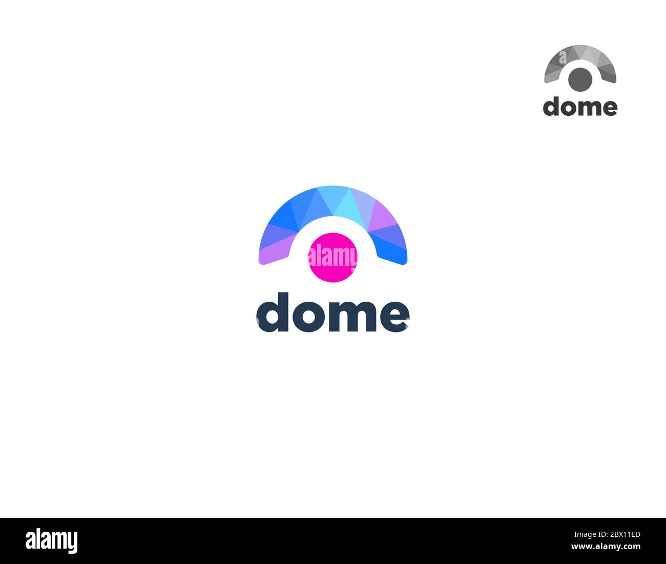 Abstract Colorful Dome Logo Design Stock Vector Image & Art - Alamy