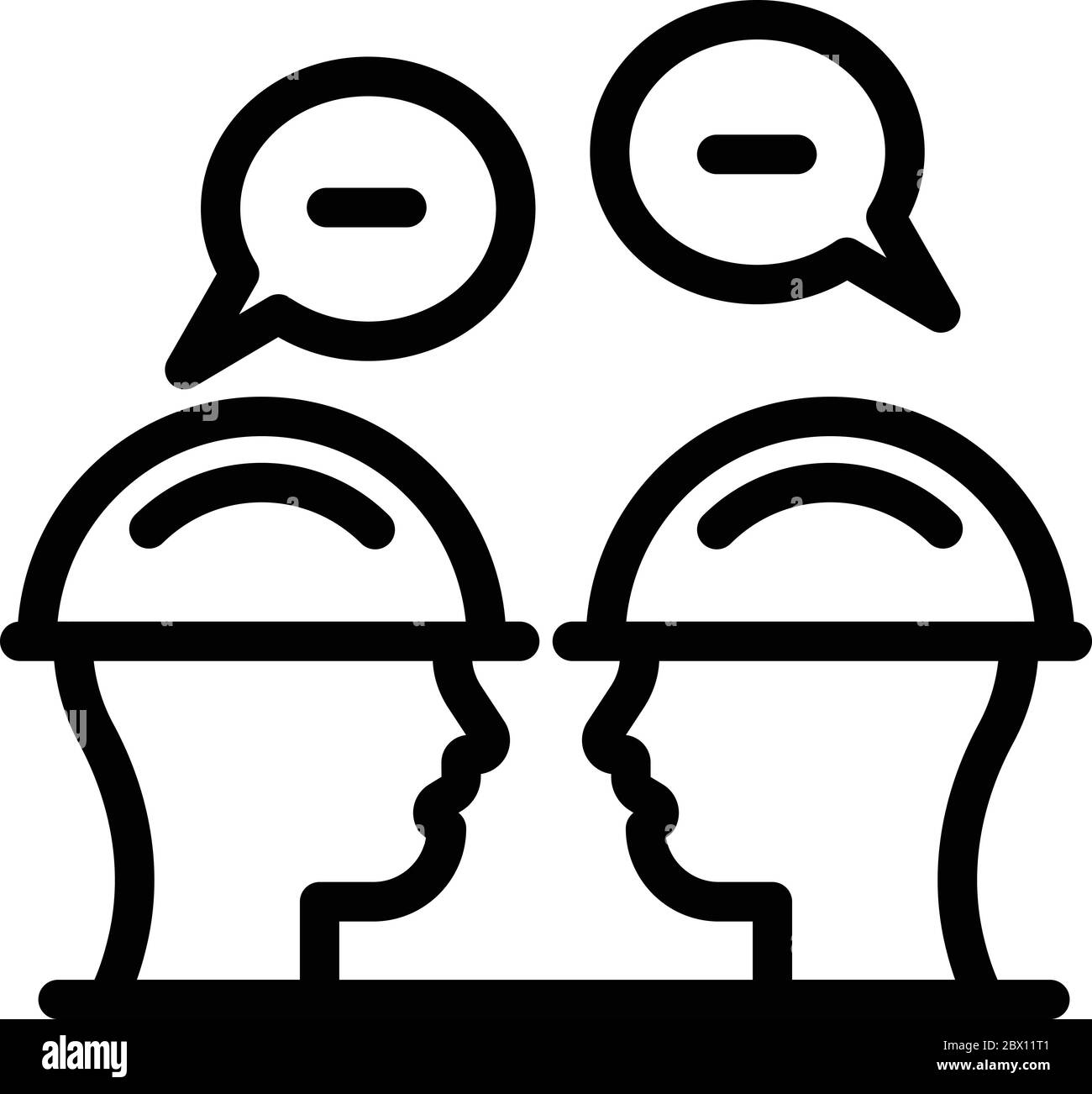Communications engineer chat icon, outline style Stock Vector Image ...