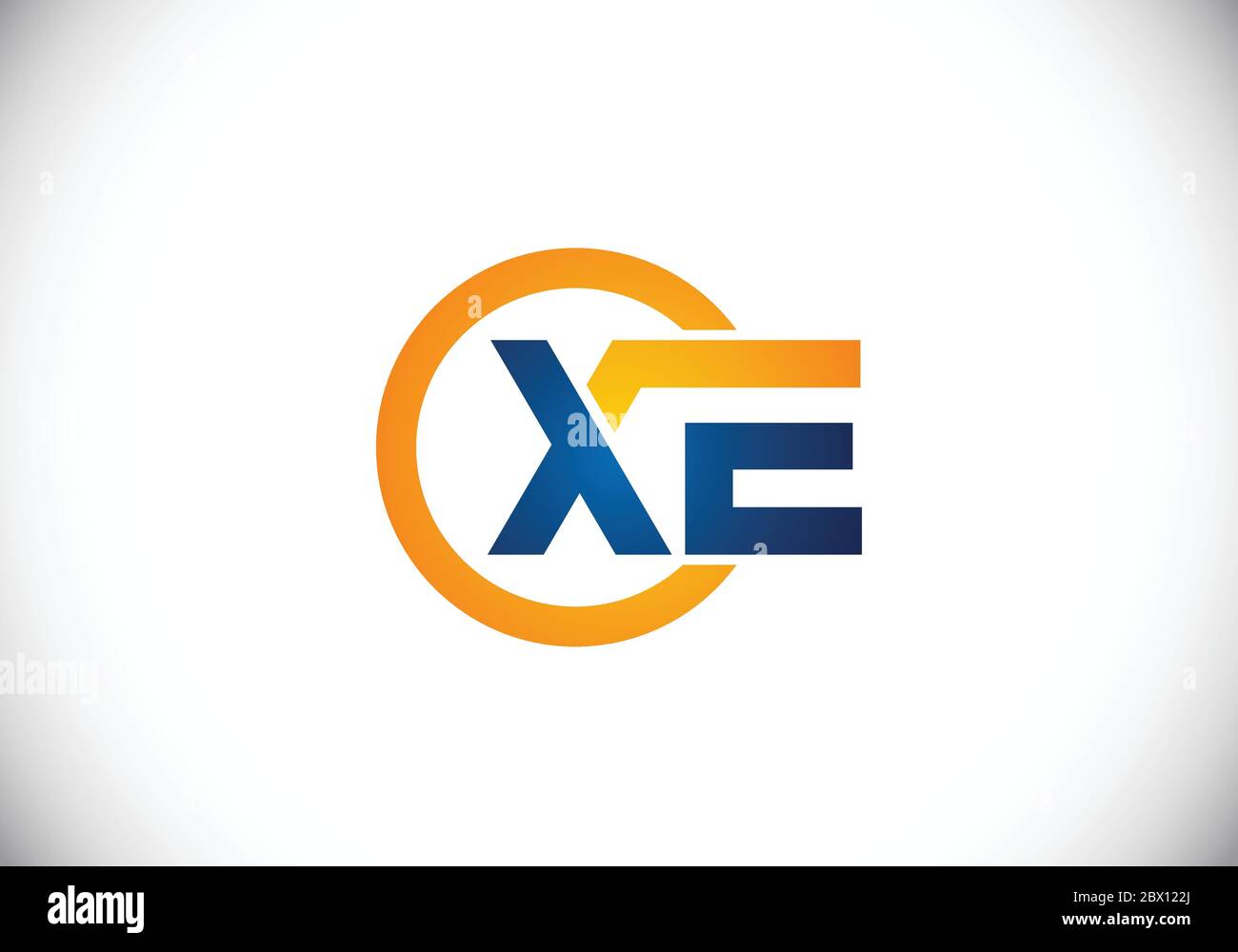 Initial Monogram Letter X E Logo Design Vector Template. X E Letter ...