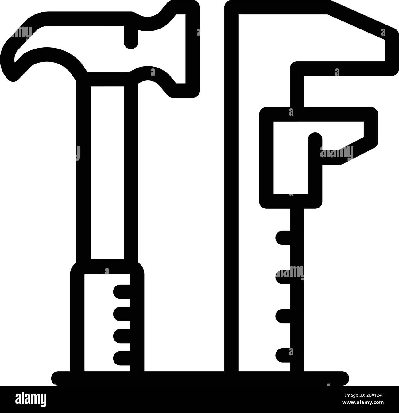 Hammer engineer icon, outline style Stock Vector Image & Art - Alamy