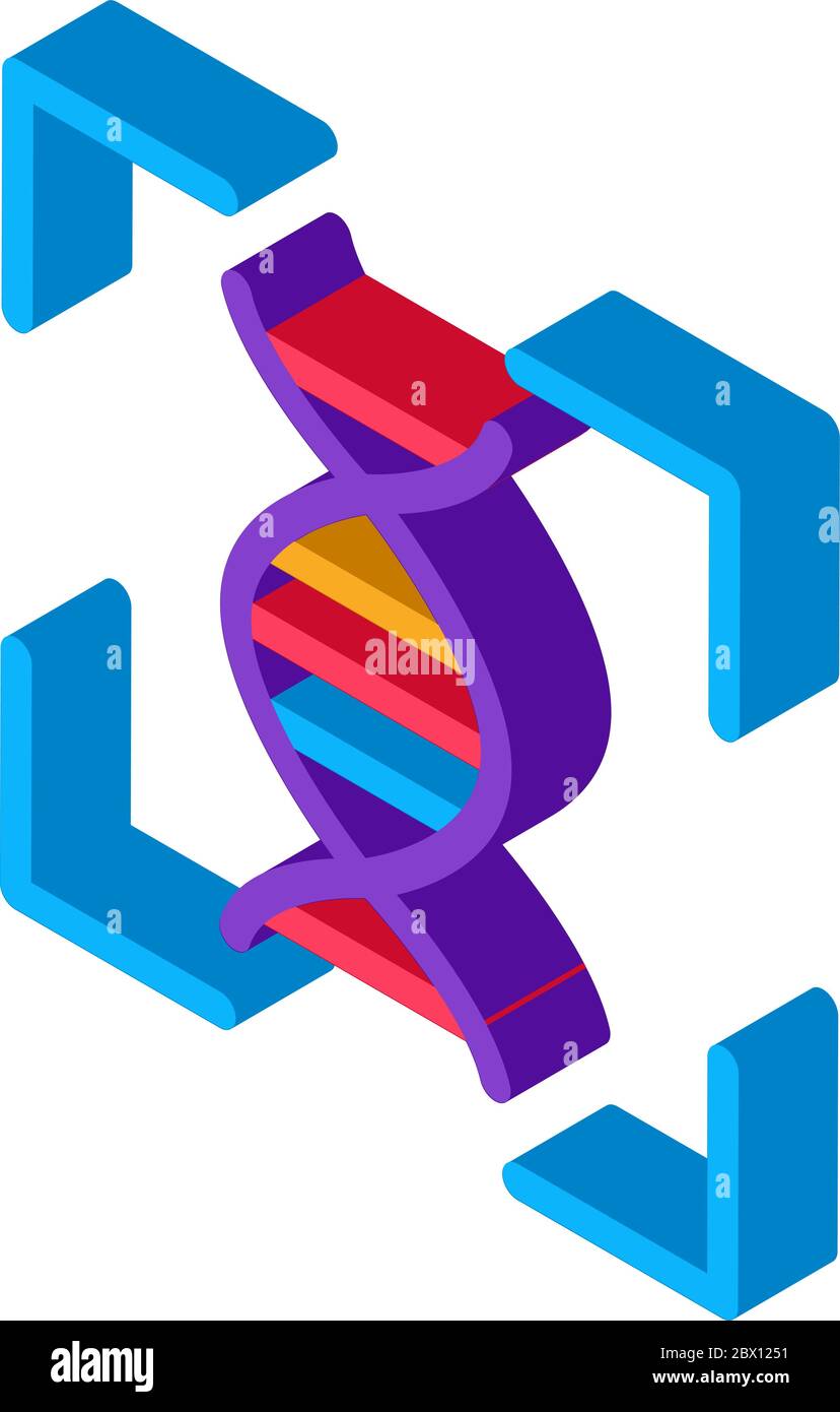 Human DNA Testing isometric icon vector illustration Stock Vector Image ...
