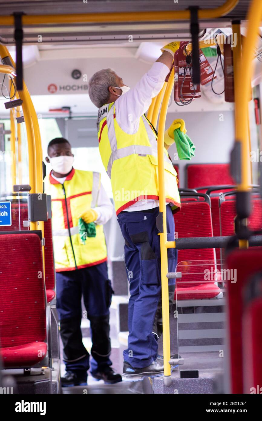 04 June 2020, Hamburg: Mehmet Ince (r) and Abdul Razak Alidu, members ...