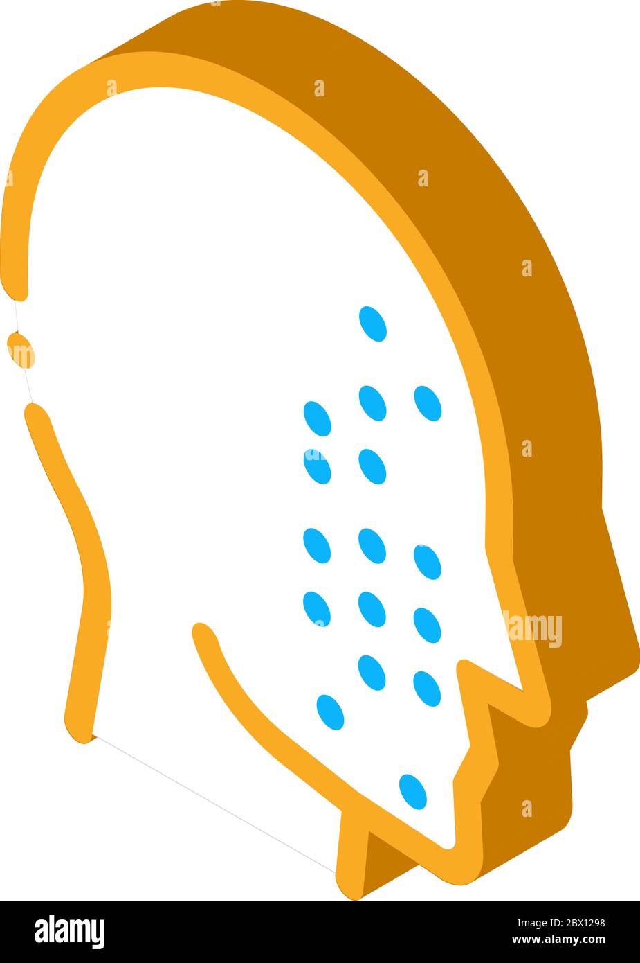 Face Part Scan isometric icon vector illustration Stock Vector Image ...