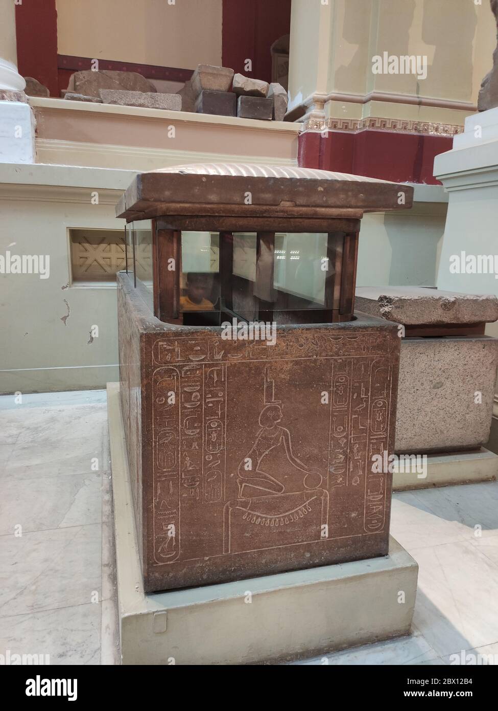 exhibits of egyptian museum in cairo Stock Photo - Alamy