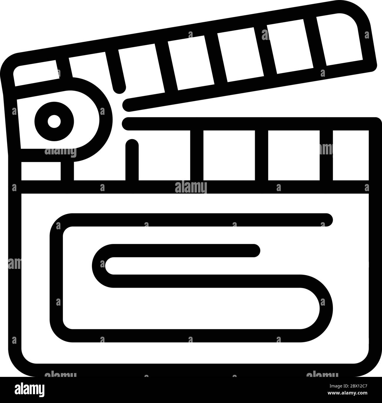Movie clapper board filmmaking Black and White Stock Photos & Images ...