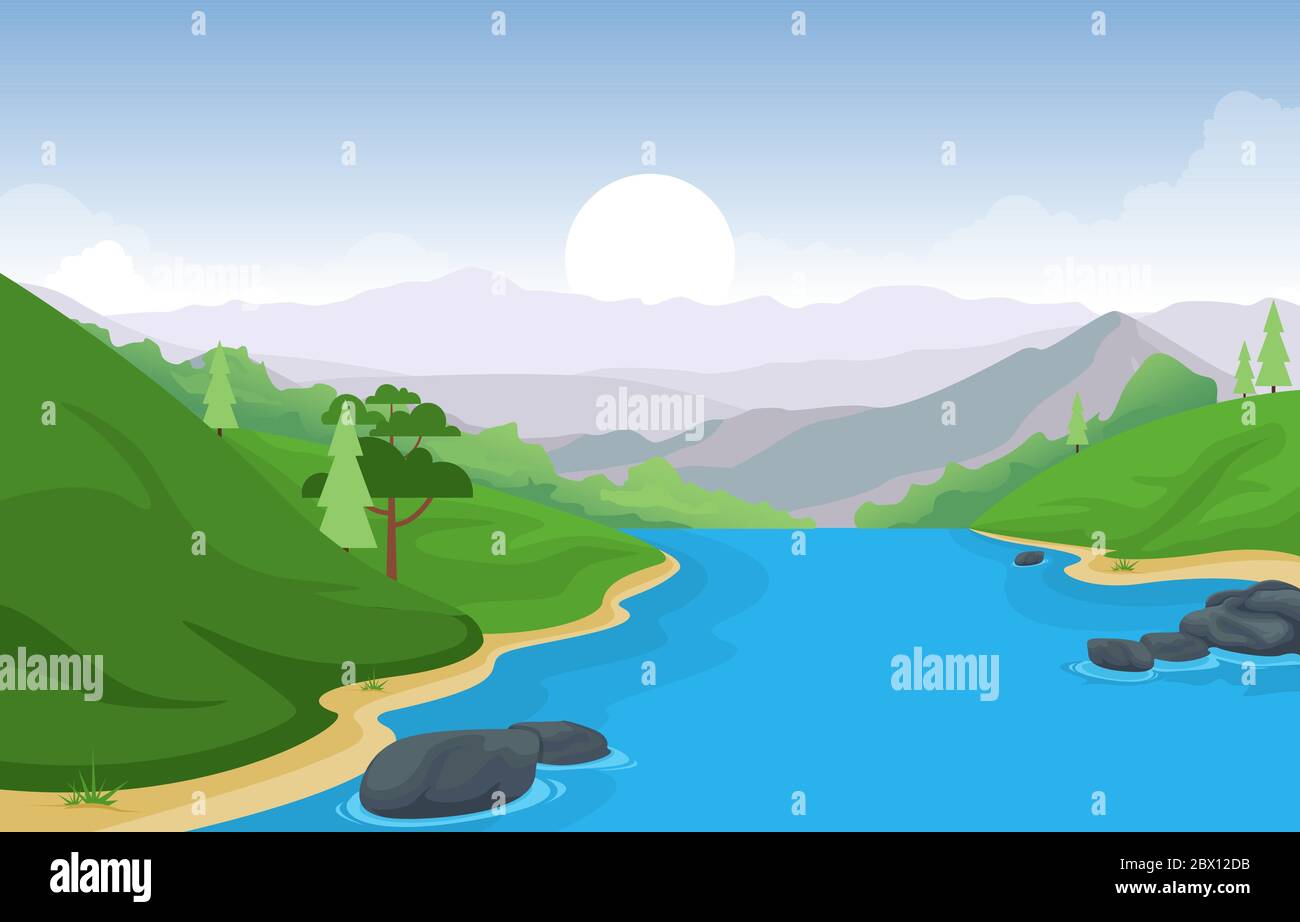 Moving River Animation