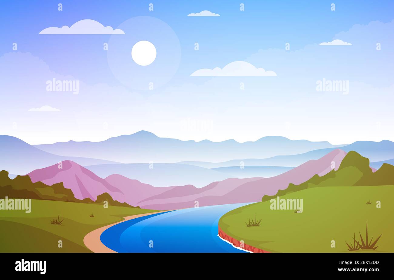 Downstream view Stock Vector Images - Alamy