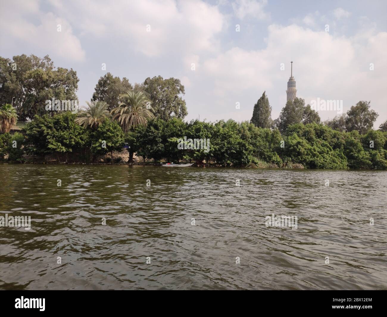 High rise building river trees landscape landscape of the city sunset hi-res stock photography ...