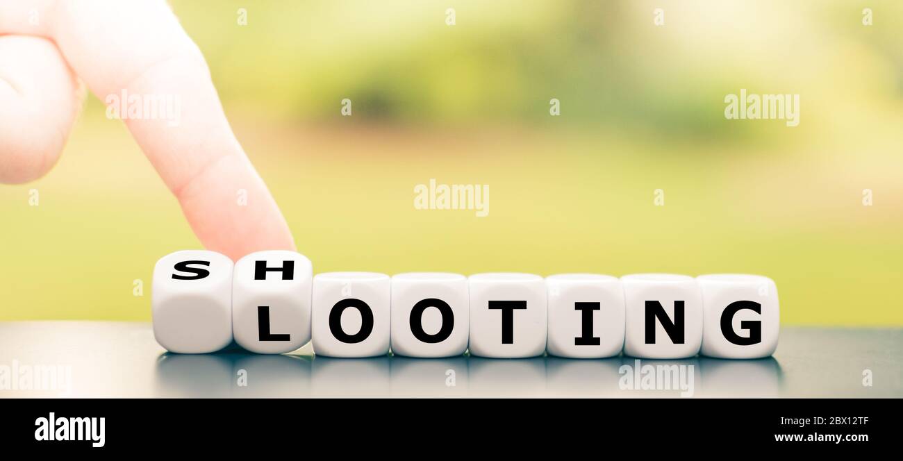 Symbol of the presidents response to the demonstrations. Hand turns ...