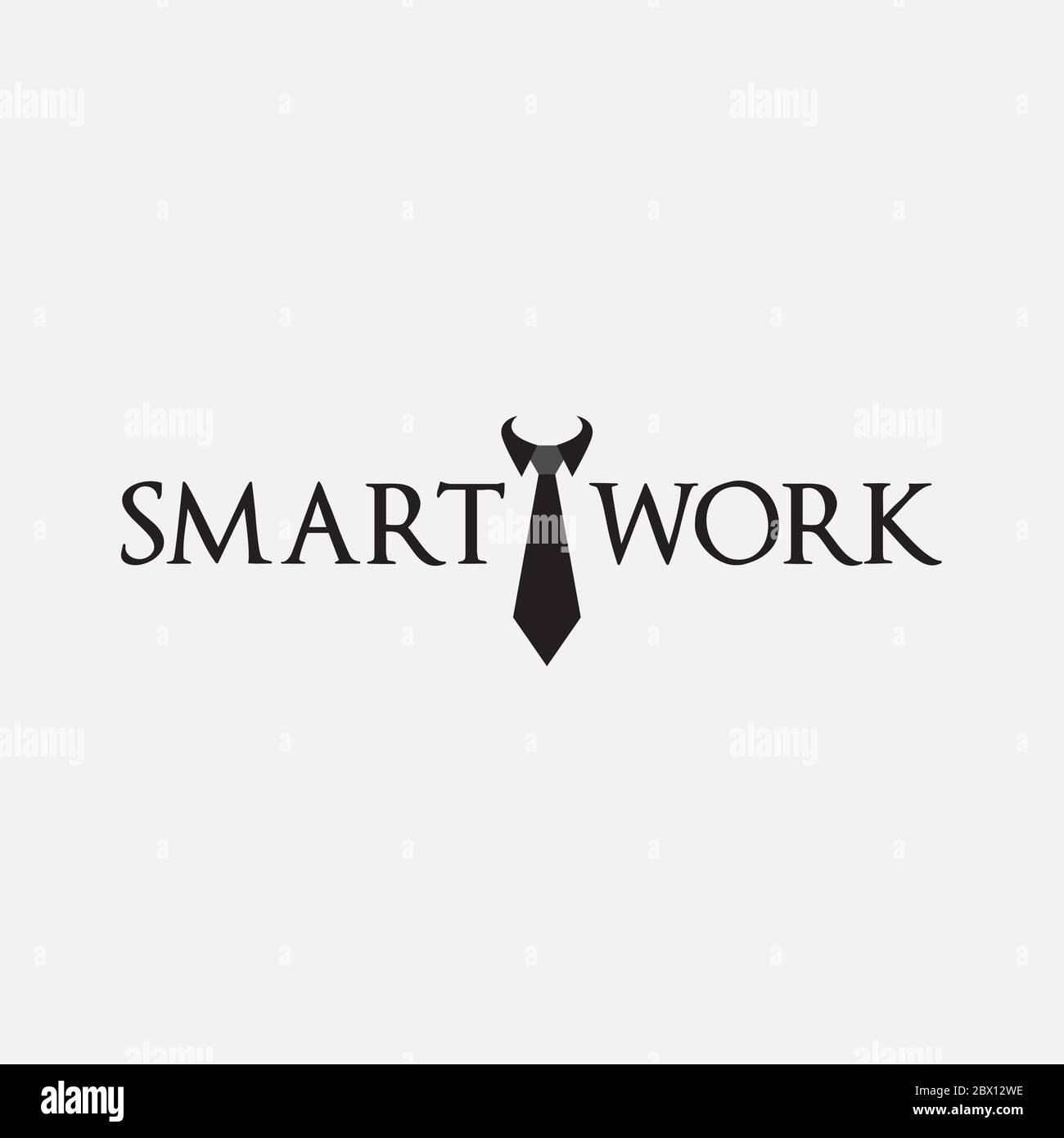 Professional Work Tie Logo Design Stock Vector Image & Art - Alamy