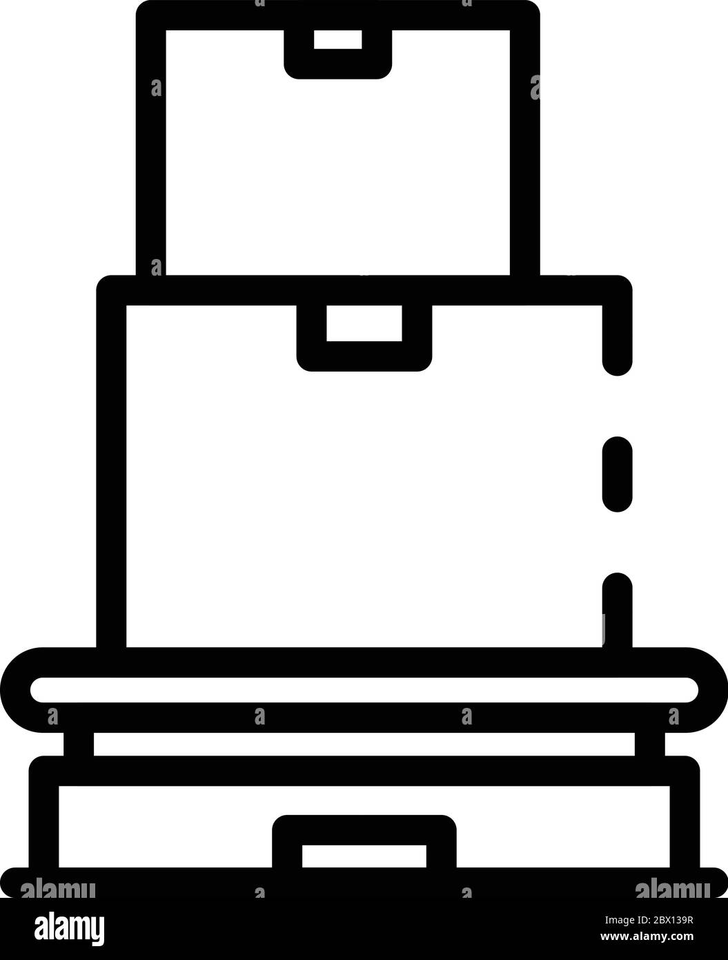 Parcel pallet icon, outline style Stock Vector Image & Art - Alamy