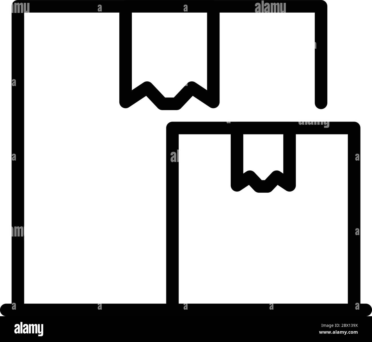 Carton parcel box icon, outline style Stock Vector Image & Art - Alamy