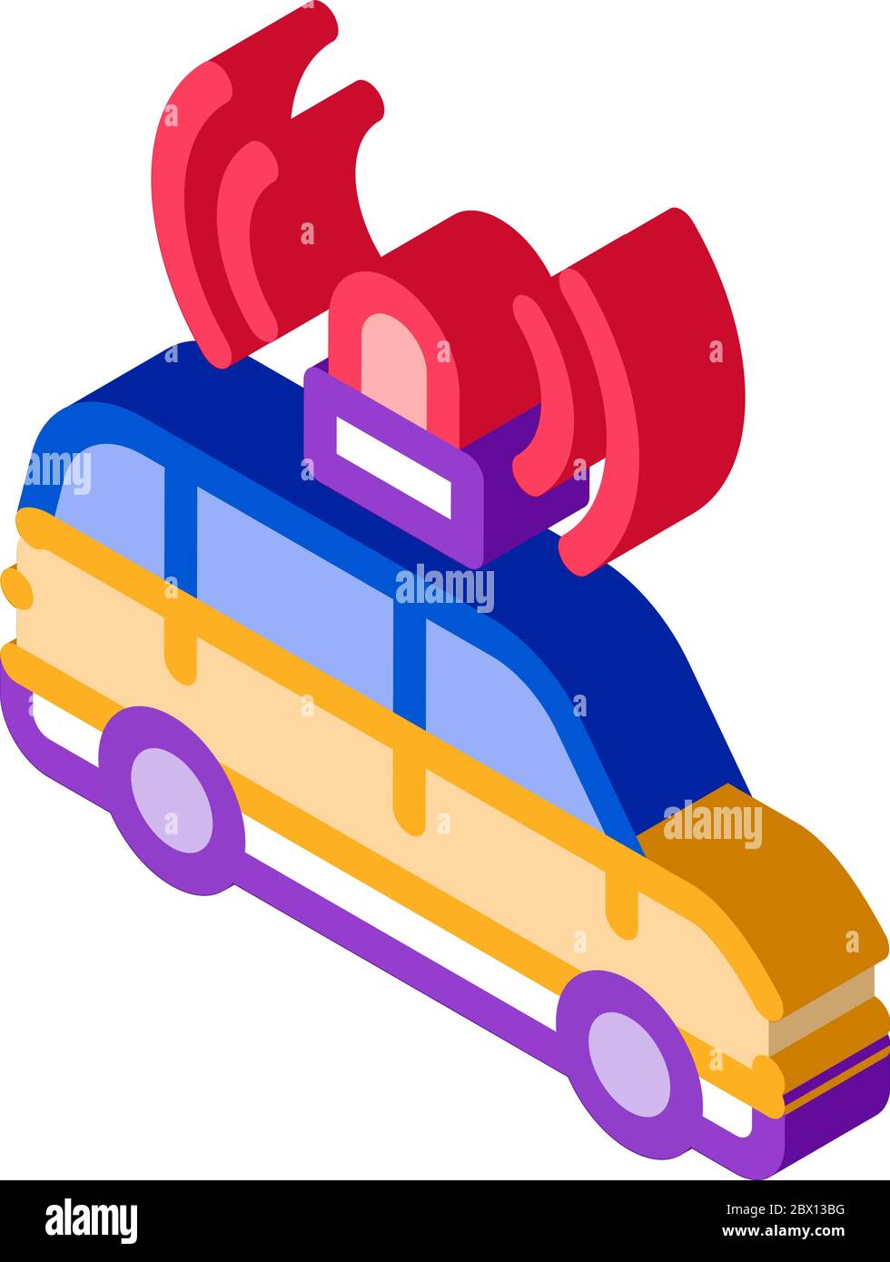 Alarm System Machine isometric icon vector illustration Stock Vector ...