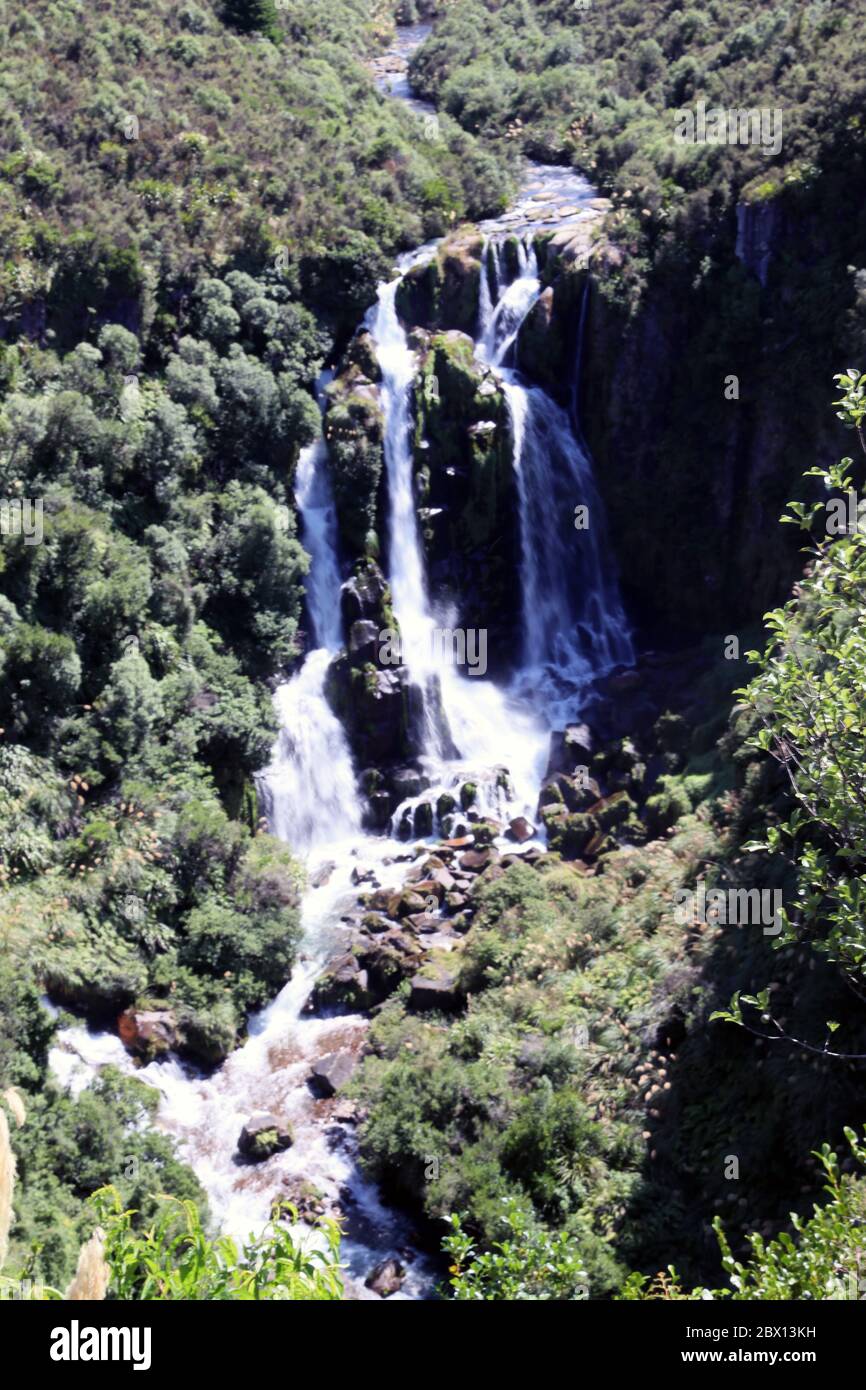 Waterfalls. Two waterfalls, Waipunga Falls and Waiarua Falls, between ...