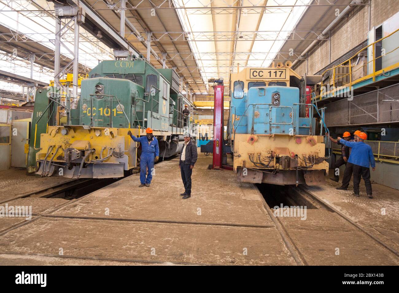 SNIM(NATIONAL MINING AND INDUSTRIAL COMPANY) IN MAURITANIA Stock Photo ...