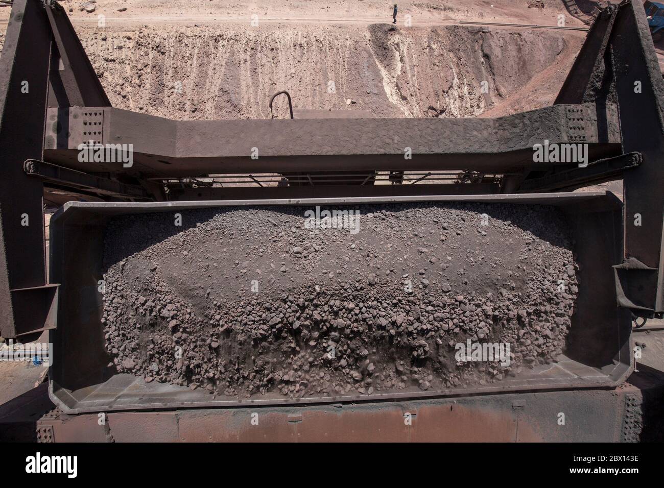 SNIM(NATIONAL MINING AND INDUSTRIAL COMPANY) IN MAURITANIA Stock Photo ...