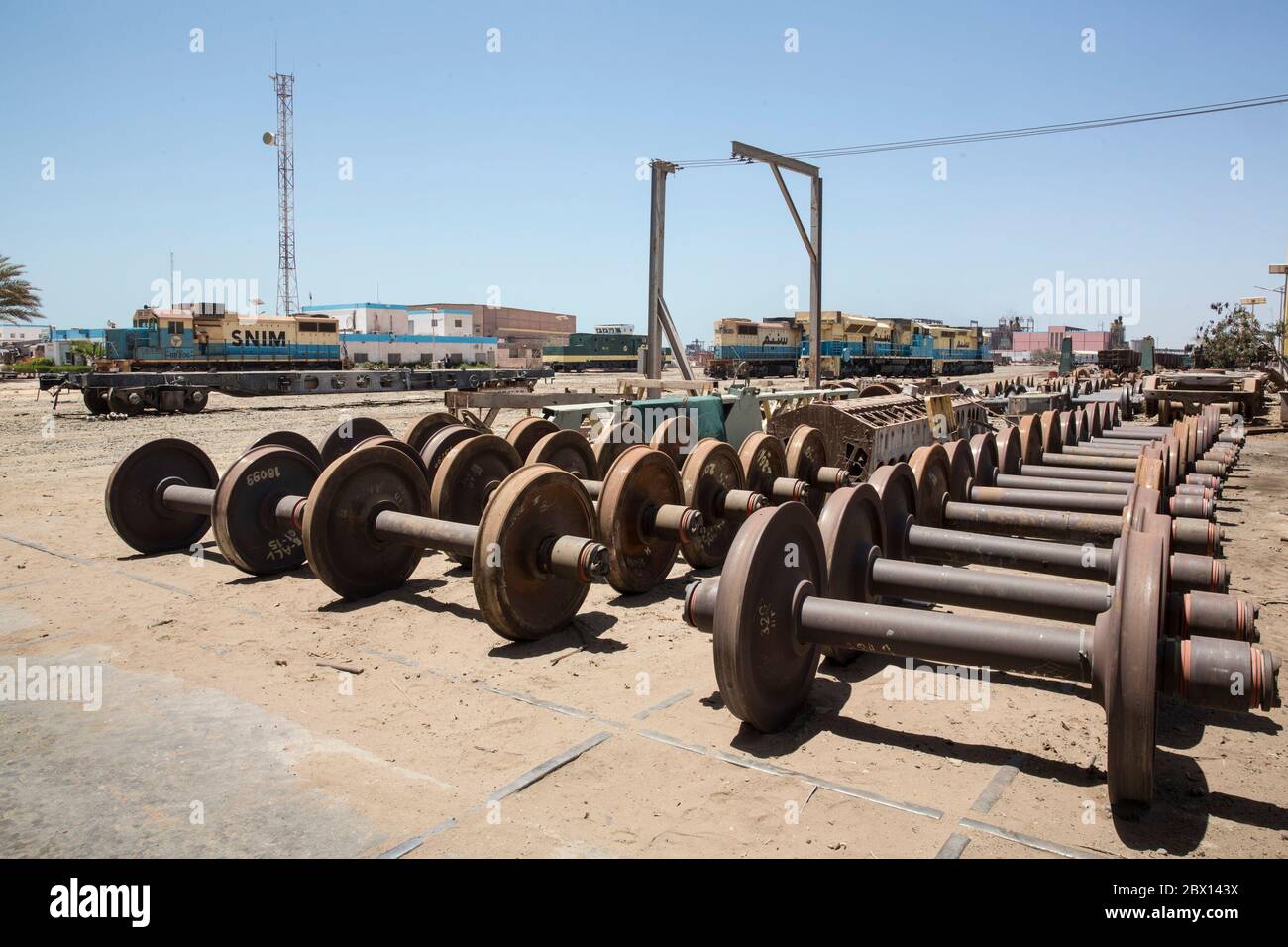 SNIM(NATIONAL MINING AND INDUSTRIAL COMPANY) IN MAURITANIA Stock Photo ...