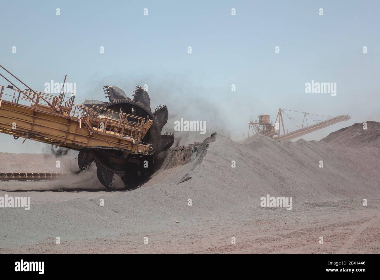 SNIM(NATIONAL MINING AND INDUSTRIAL COMPANY) IN MAURITANIA Stock Photo ...