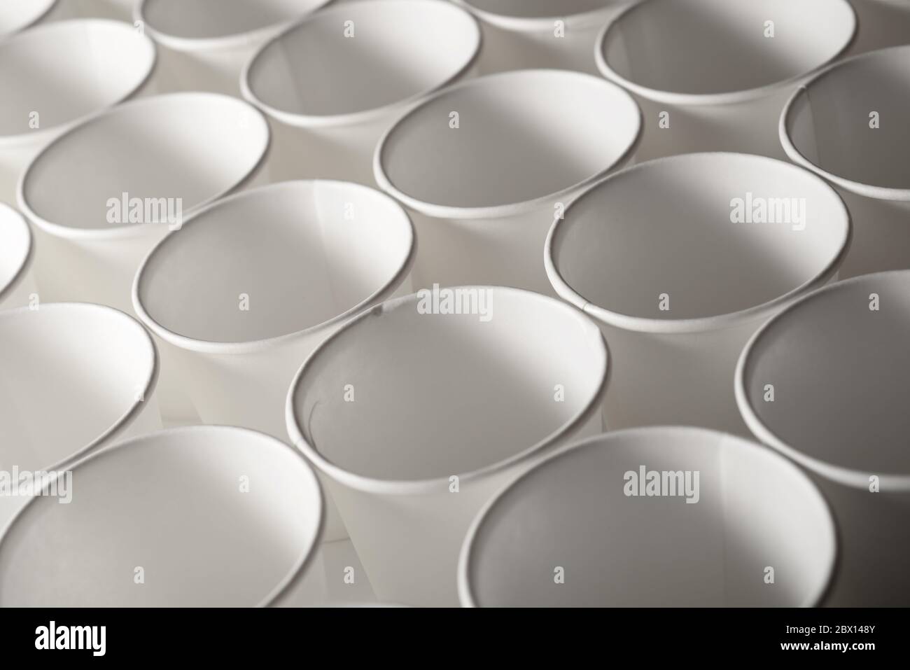 Large group of disposable paper cups Stock Photo - Alamy