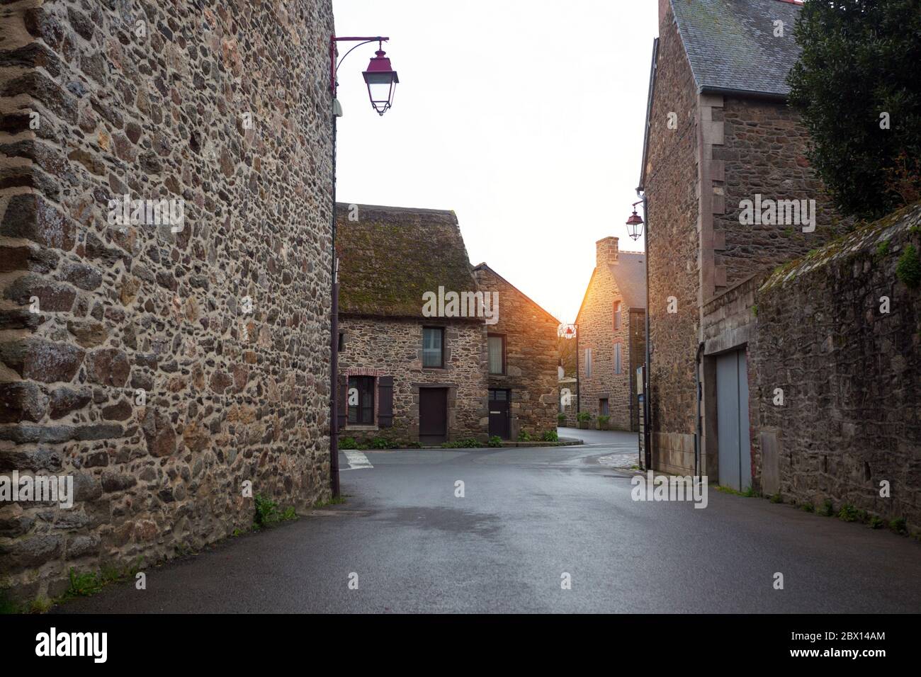streets and facades at the most beautiful villages of france - Saint ...