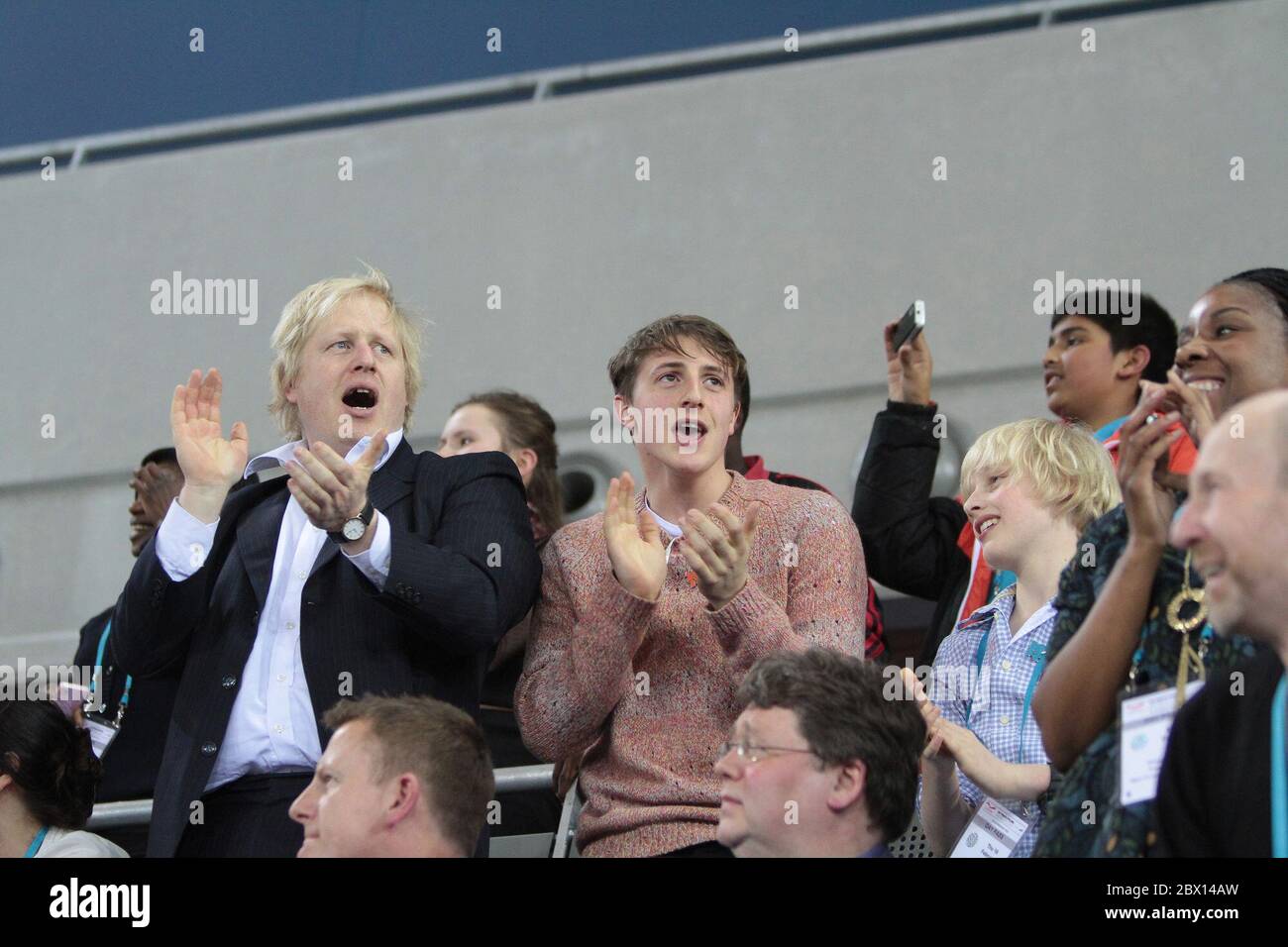 Mayor Boris Johnson with family Milo and Theo Johnson Wheeler (right ...