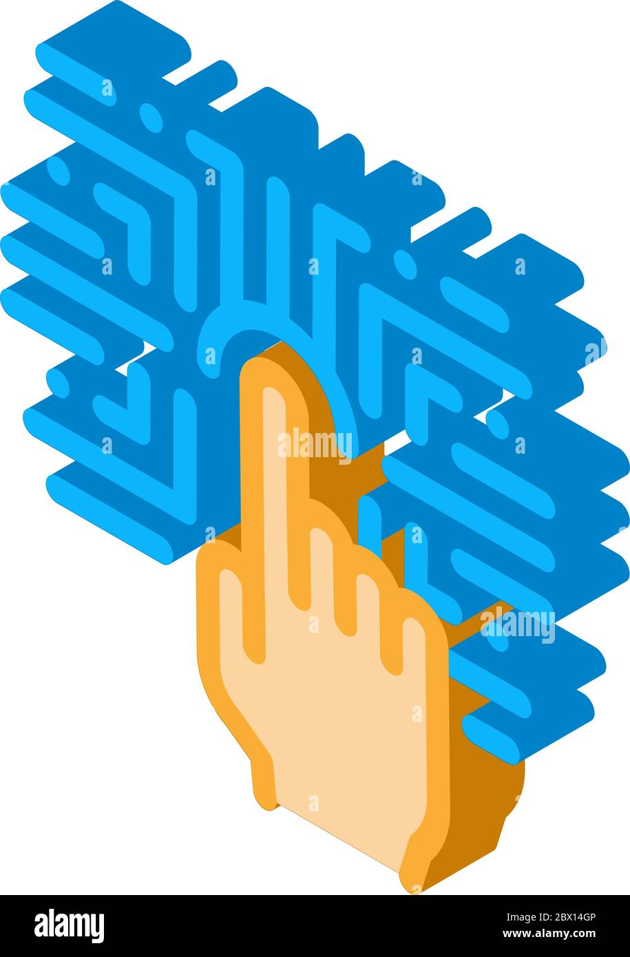 Isometric infographic biometric recognition hi-res stock photography and images - Alamy