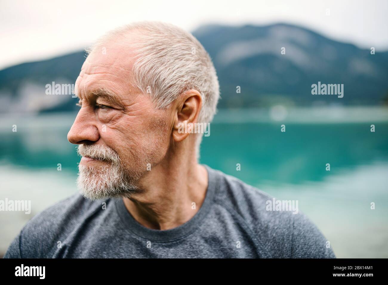 Pensioner standing hi-res stock photography and images - Alamy