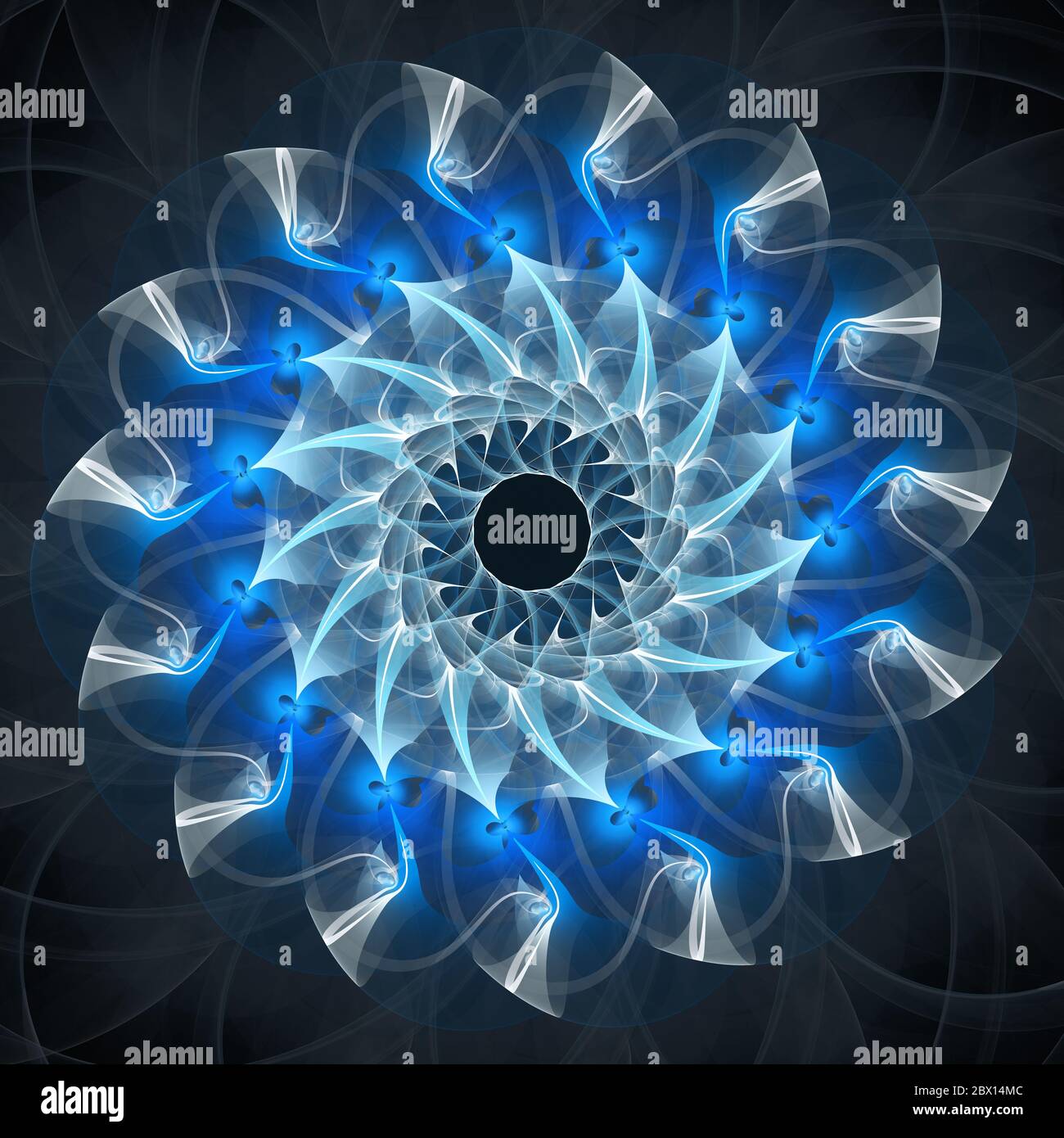 Abstract fractal illustration for creative design looks like flower ...