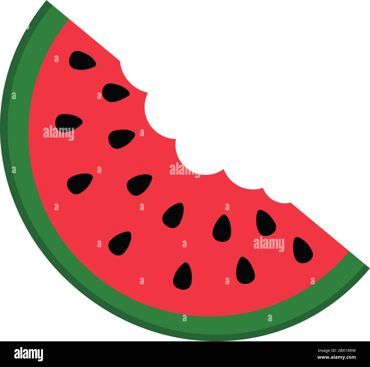 Watermelon icon vector flat isolated on white Stock Vector Image & Art ...