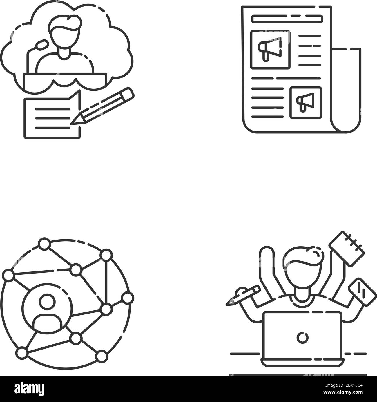 Pixel art writing pixel illustration Black and White Stock Photos ...