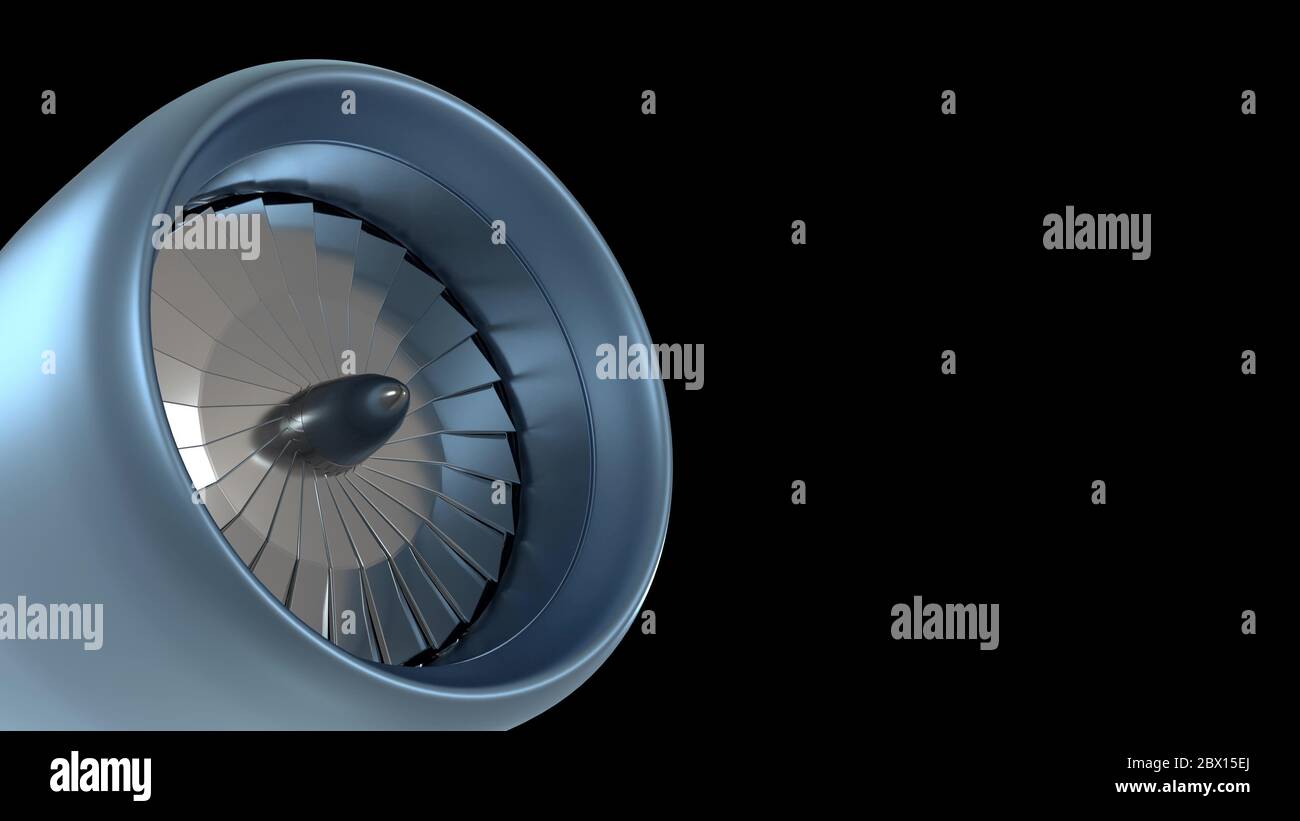 Jet engine rotating loopable. Alpha channel included Stock Photo - Alamy