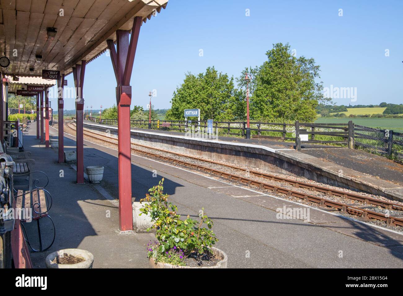 kent and east sussex railway station at northiam in east sussex Stock ...