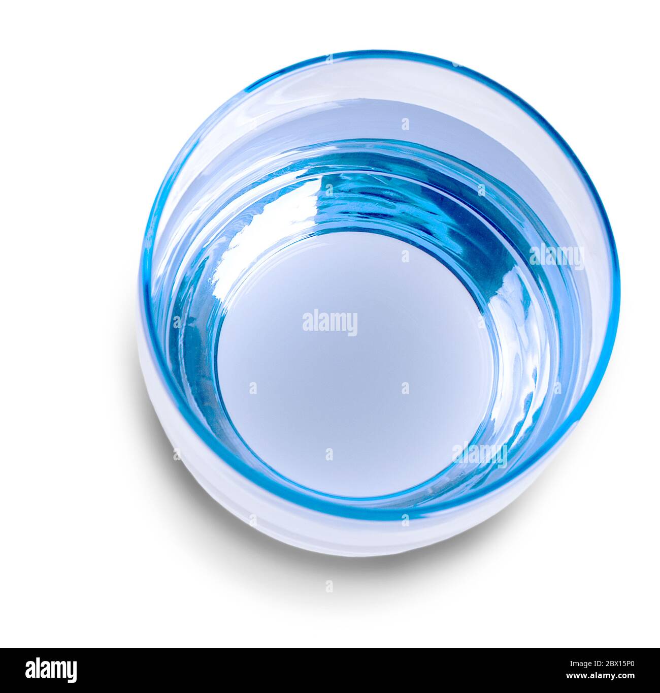 The glass of water isolated on white background Stock Photo - Alamy