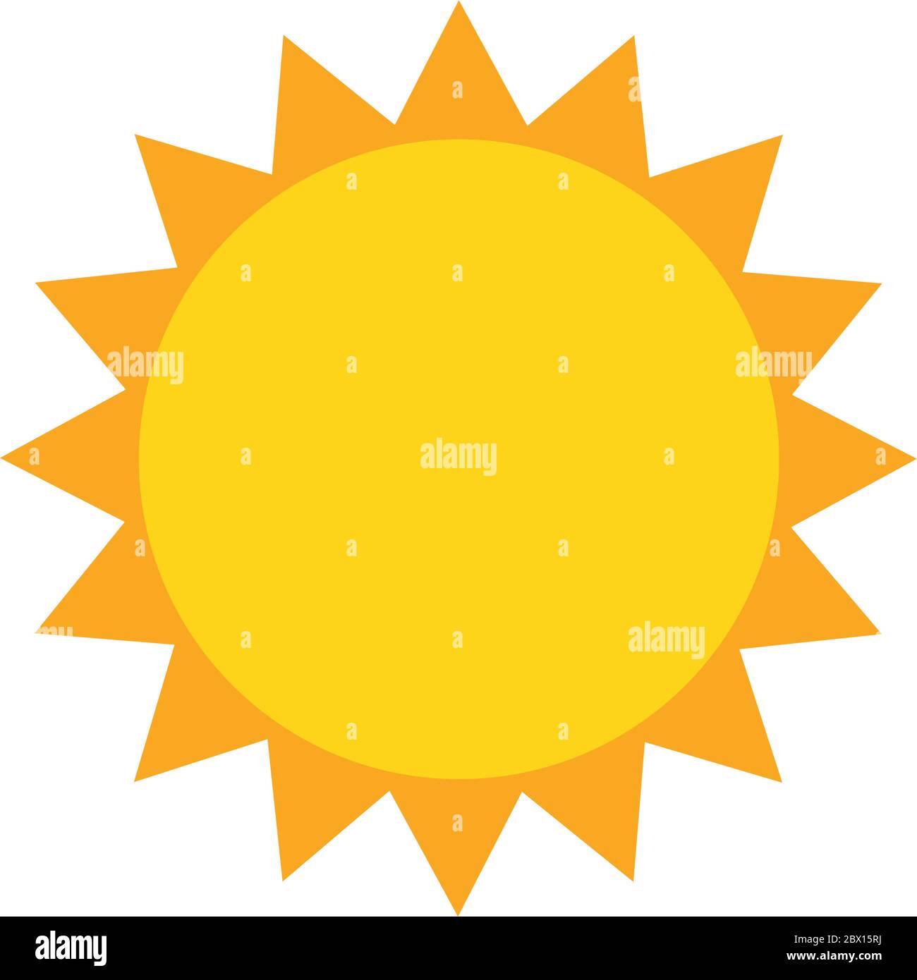 Sun cartoon vector icon illustration isolated on white background Stock ...
