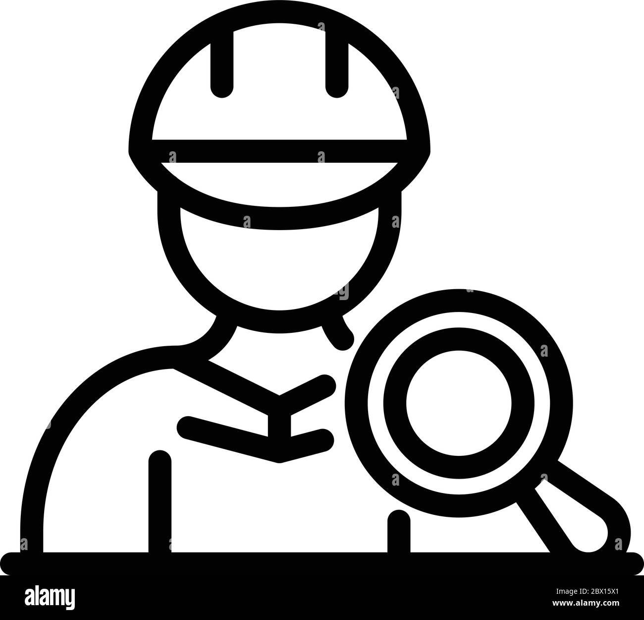 Search communication engineer icon, outline style Stock Vector Image ...