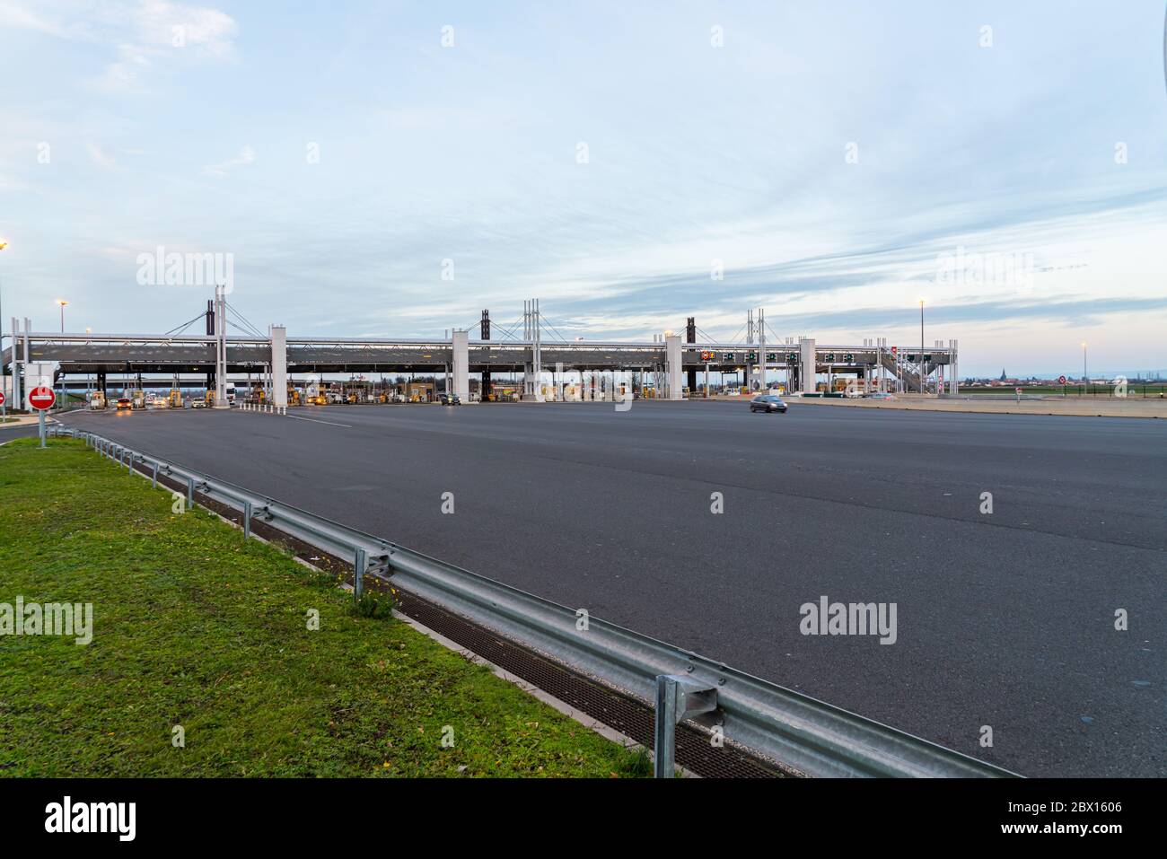 Highway A89,Clermont-Ferrand, France 2nd January 2020 - Cars entering ...