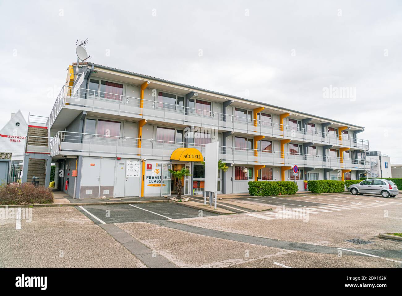 Macon, France 4th January 2020 - Premier Classe hotel next to the ...