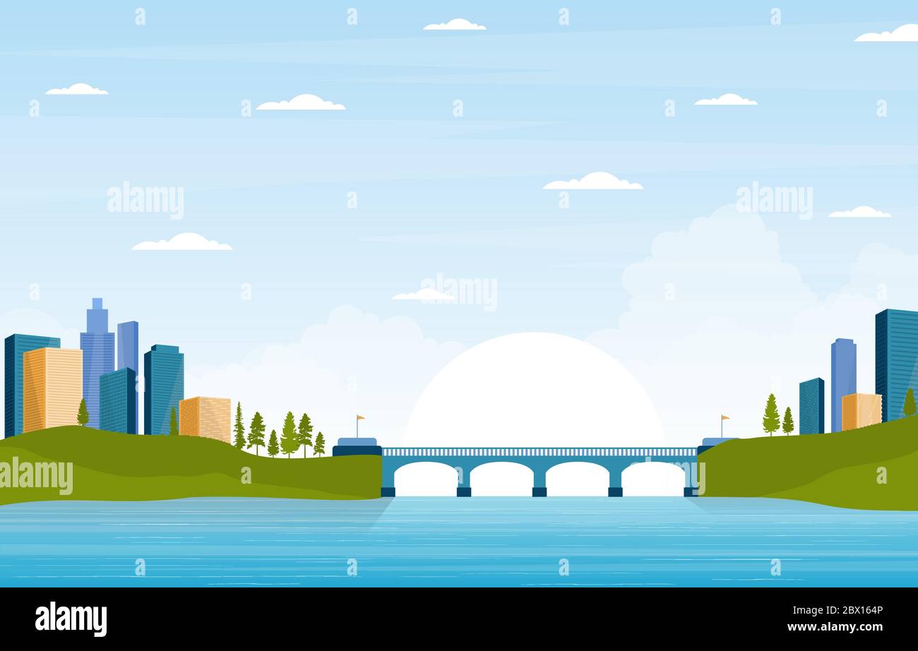 River illustration Stock Vector Images - Alamy