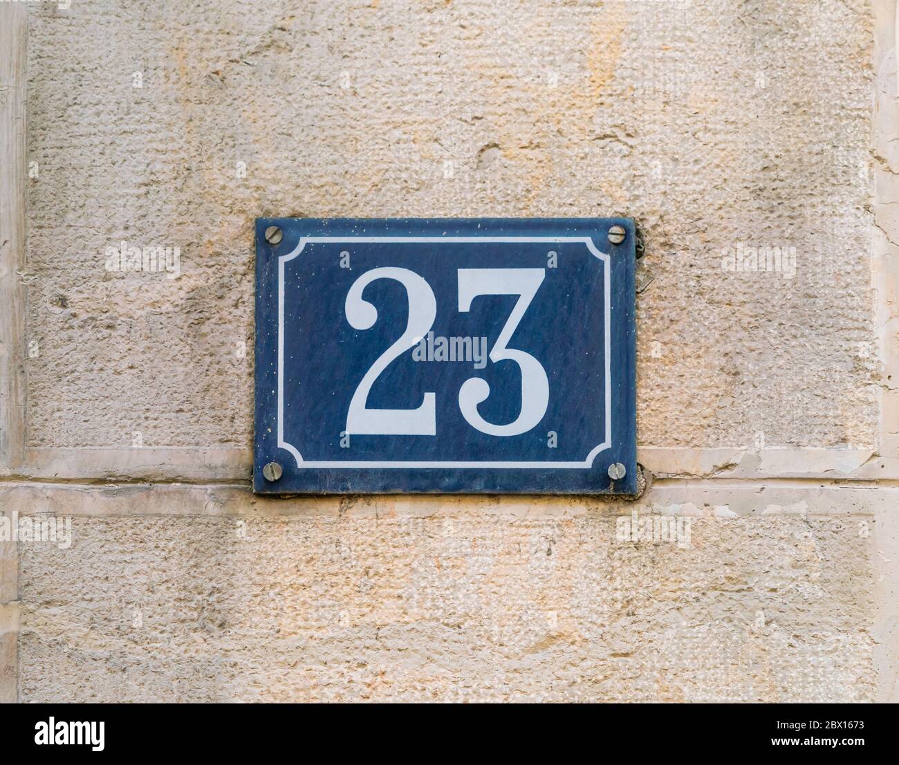 House number 23 hi-res stock photography and images - Alamy