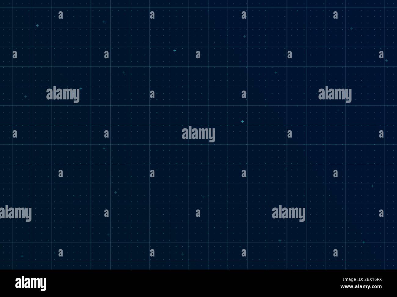 Futuristic hi-tech background with grid, dots and crosses. Design for ...