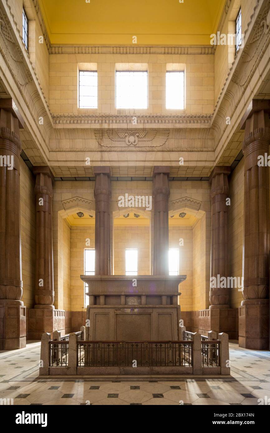 mausoleum of Saad Zaghloul, built by architect Mustafa Fahmy in neo ...