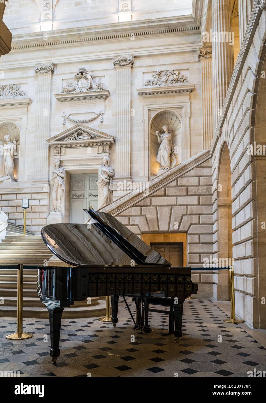Bordeaux, France, 11 May 2018: Interior of the Opera house with classic ...