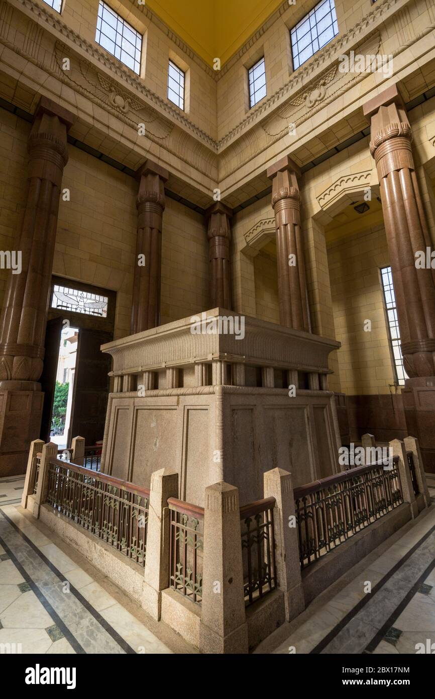 mausoleum of Saad Zaghloul, built by architect Mustafa Fahmy in neo ...