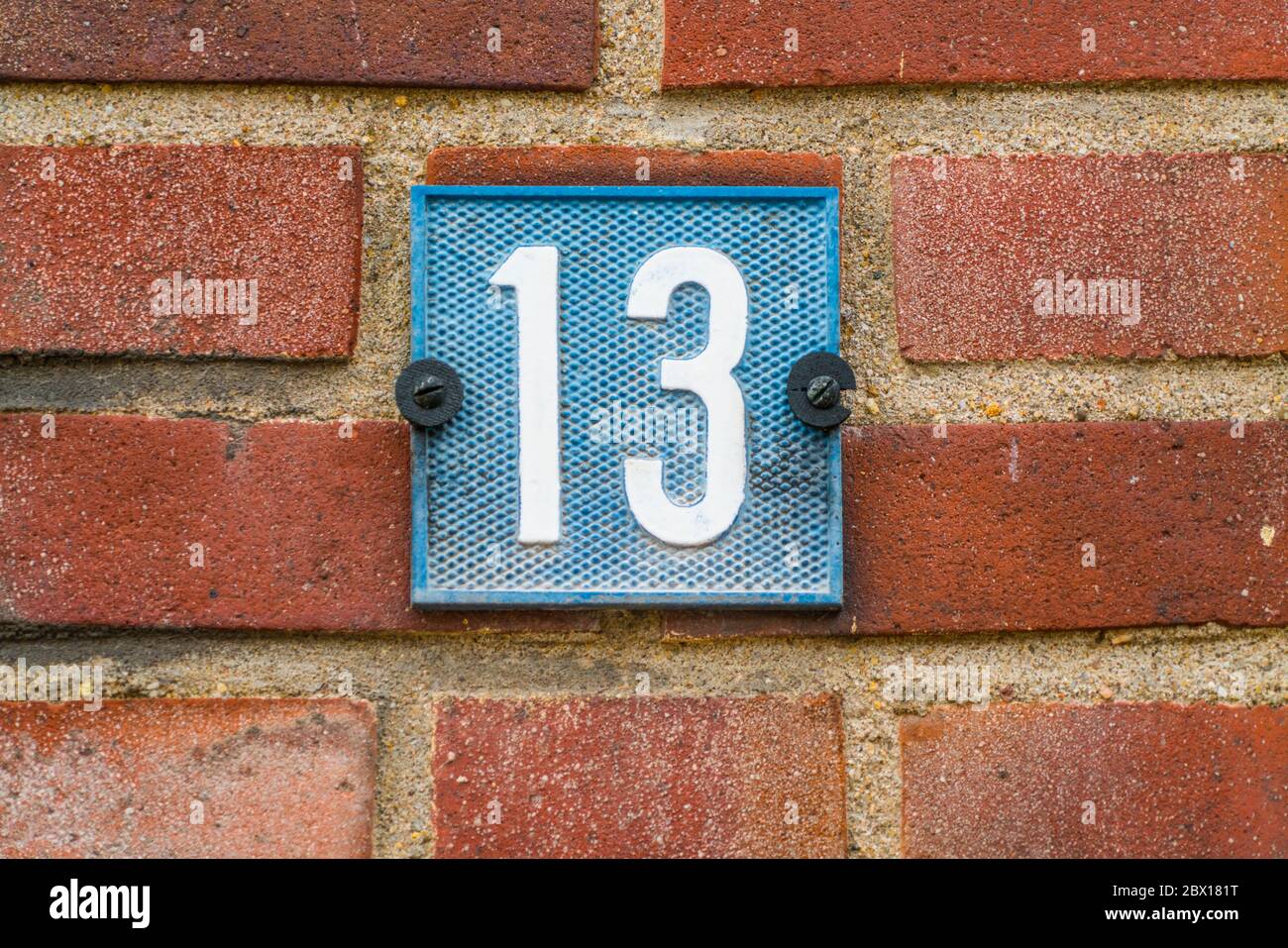 House number 13 Stock Photo - Alamy