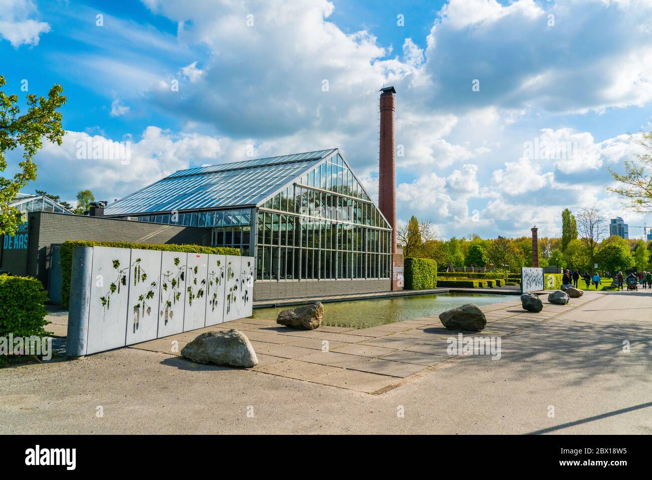 Amsterdam, The Netherlands, April 27 2017: Restaurant de Tuinen at Park ...