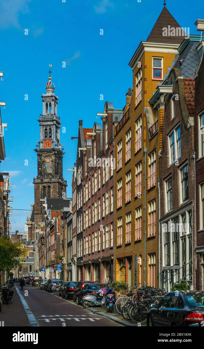 Amsterdam, The Netherlands, April 22, 2017: the Famous Westertoren seen ...